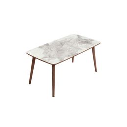 CALICOSY Couchtisch LIORA in Wei&szlig; - (W)100 x (H)45 x (L)54 cm | Gr.: onesize
