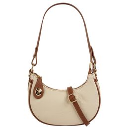 Samantha Look Handtasche echt Leder in beige | Gr.: onesize