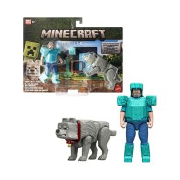 Mattel Minecraft JFR71 Movie Core Scale Steve und Wolf Actionfiguren Set=2 St&uuml;ck 6+ | Gr.: onesize