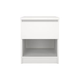 ebuy24 Nachttisch Naia Wei&szlig; 41 x 40 cm | Gr.: onesize