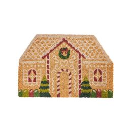 Beliani Fu&szlig;matte SELATNA in Naturfarben - (W) 40 x (L) 60 cm | Gr.: onesize