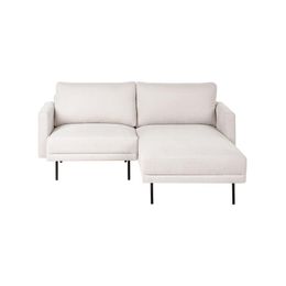 Beliani Ecksofa BREDA in Beige/Schwarz - (W) 192 x (H) 85 x (L) 155 cm linksseitig | Gr.: onesize