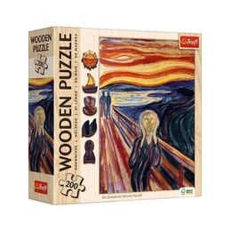 Trefl Spiel - Holz Puzzle 200 - Der Schrei / Edvard Munch | Gr.: onesize