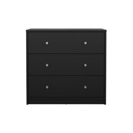 CALICOSY Kommode LISE in Schwarz - (W)72,4 x (H)68,3 x (L)30,1 cm | Gr.: onesize
