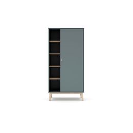 CALICOSY Kleiderschrank SIMON in Khakigr&uuml;n - (W)90 x (H)181 x (L)52 cm | Gr.: onesize