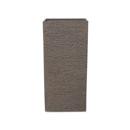 Beliani Outdoor Blumentopf TENNO in Braun - (W) 40 x (H) 81 x (L) 40 cm | Gr.: onesize