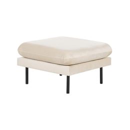 Beliani Ottomane VINTERBRO in Beige/Schwarz - (W) 70 x (H) 44 x (L) 70 cm | Gr.: onesize