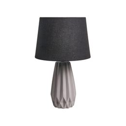 Beliani Tischleuchten MONTAGUA in Grau/Schwarz - (W) 28 x (H) 46 x (L) 28 cm | Gr.: onesize