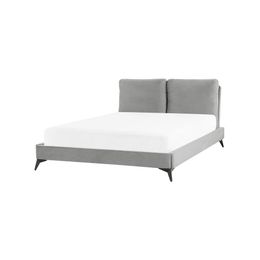 Beliani Doppelbett MELLE in Grau/Schwarz - (W) 156 x (H) 98 x (L) 233 cm | Gr.: onesize