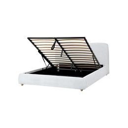 Beliani Doppelbett BLAGNAC in Grau - (W) 180 x (H) 98 x (L) 228 cm | Gr.: onesize