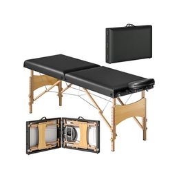 HOMCOM Massageliege in Schwarz 215L x 70B x 86H cm | Gr.: onesize