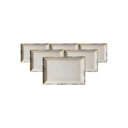 Ritzenhoff & Breker Ritzenhoff & Breker 6er Set Servierplatten Alfonso 30 x 20 cm beige in beige | Gr.: onesize