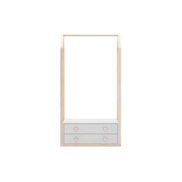 CALICOSY Kleiderschrank Esteban in Wei&szlig; - (W)80 x (H)170 x (L)40 cm | Gr.: onesize