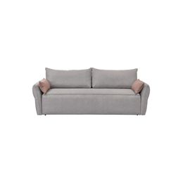 CALICOSY Schlafsofa Lagos in Grau - (W)238 x (H)90 x (L)96 cm | Gr.: onesize