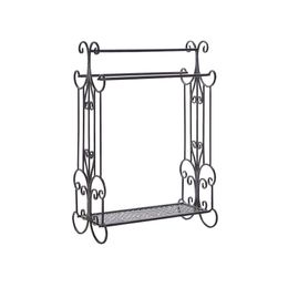 Beliani Handtuchst&auml;nder GLADIS in Schwarz - (W) 60 x (H) 90 x (L) 35 cm | Gr.: onesize