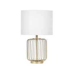 Beliani Tischleuchten THOUET in Gold/Wei&szlig; - (W) 35 x (H) 58 x (L) 35 cm | Gr.: onesize