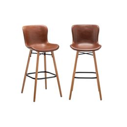 CALICOSY 2er-Set Barst&uuml;hle LOFT in Braun - (W)51 x (H)105 x (L)46cm | Gr.: onesize
