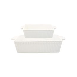 GreenGate Auflaufform ALICE WEISS 2er Set Klein | Gr.: onesize