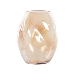 Beliani Blumenvase GERAKINI in Orange - (W) 16 x (H) 20 x (L) 16 cm | Gr.: onesize