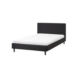 Beliani Doppelbett FITOU in Schwarz/Braun - (W) 130 x (H) 87 x (L) 214 cm | Gr.: onesize