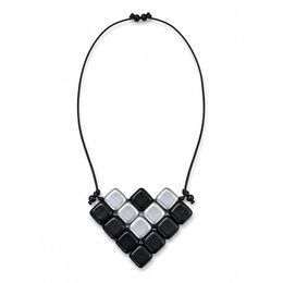 Collezione Alessandro Lange Kette " Square " in schwarz | Gr.: onesize