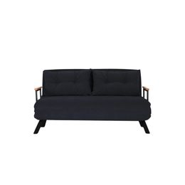 CALICOSY Sofa SANDO in Schwarz - (W)133 x (H)41 x (L)50 cm | Gr.: onesize