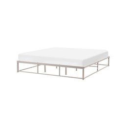 Beliani Doppelbett VIRY in Beige - (W) 186 x (H) 30 x (L) 206 cm | Gr.: onesize