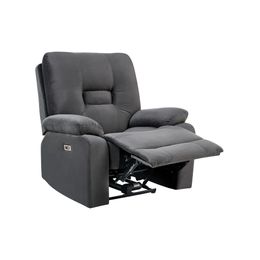Beliani Fernsehsessel BERGEN in Grau - (W) 85 x (H) 101 x (L) 74 cm | Gr.: onesize