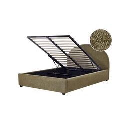 Beliani Doppelbett VAUCLUSE in Gr&uuml;n - (W) 154 x (H) 112 x (L) 214 cm | Gr.: onesize