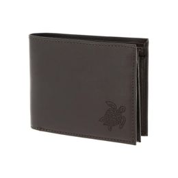 Oxmox Leather Geldb&ouml;rse RFID Schutz Leder 12 cm in braun-turtle 2.0 | Gr.: onesize