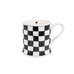 Blond Amsterdam Becher Kariert in Schwarz - 500 ml | Gr.: onesize