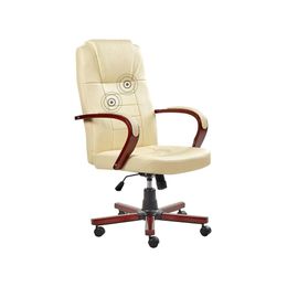 Beliani Massagestuhl DIAMOND in Beige/Schwarz/Braun - (W) 66 x (H) 118 x (L) 66 cm | Gr.: onesize