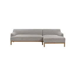 Beliani Ecksofa SOSJO in Grau/Braun - (W) 251 x (H) 74 x (L) 132 cm linksseitig | Gr.: onesize