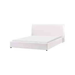 Beliani Doppelbett LAVAUR in Wei&szlig; - (W) 203 x (H) 100 x (L) 220 cm | Gr.: onesize
