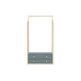 CALICOSY Kleiderschrank Esteban in Gr&uuml;n - (W)80 x (H)170 x (L)40 cm | Gr.: onesize