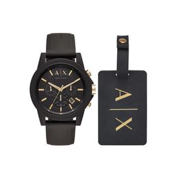 Armani Exchange Armbanduhr The Chronograph with Golden Details in schwarz | Gr.: onesize