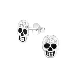Alexander York Ohrringe, Ohrstecker TOTENKOPF in 925 Sterling Silber, 2-tlg. | Gr.: onesize