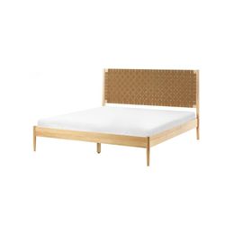 Beliani Doppelbett BRUNEMONT in Braun - (W) 167 x (H) 110 x (L) 208 cm | Gr.: onesize