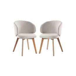 CALICOSY 2er-Set Esszimmerstuhl SOL&Egrave;NE in Beige - (W)60 x (H)79 x (L)55 cm | Gr.: onesize