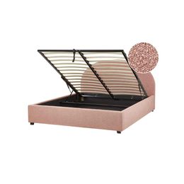Beliani Doppelbett VAUCLUSE in Rosa - (W) 154 x (H) 112 x (L) 214 cm | Gr.: onesize
