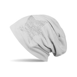 styleBREAKER Beanie M&uuml;tze in Hellgrau | Gr.: onesize
