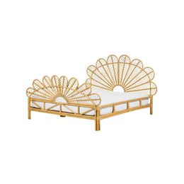 Beliani Doppelbett FLORENTINE in Braun - (W) 190 x (H) 133 x (L) 213 cm | Gr.: onesize