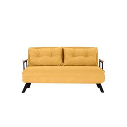 CALICOSY Sofa SANDO in GELB - (W)133 x (H)41 x (L)50 cm | Gr.: onesize