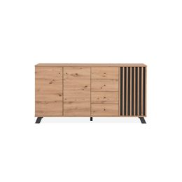 CALICOSY Anrichte LUBLIN in Helles - (W)160 x (H)85 x (L)40 cm | Gr.: onesize