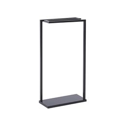 Beliani Handtuchst&auml;nder GARCITAS in Schwarz - (W) 42 x (H) 83 x (L) 19 cm | Gr.: onesize