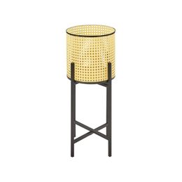 Beliani Indoor Blumentopf FALLOPIA in Beige/Schwarz - (W) 25 x (H) 60 x (L) 25 cm | Gr.: onesize