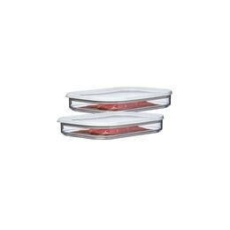 Mepal 2er Set Aufschnittdosen Modula 550 ml transparent in transparent | Gr.: onesize