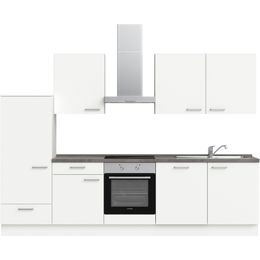 K&uuml;chenzeile Nobilia, B:300,3cm H:216,6cm T:60cm, wei&szlig;, Komplettk&uuml;chen-Sets, ""Touch I", NEU: individuell anpassbar mit gratis Profi-Beratung",