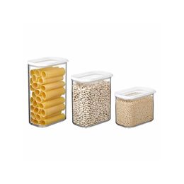 Mepal 3er Set Vorratsdosen Modula in wei&szlig; | Gr.: onesize