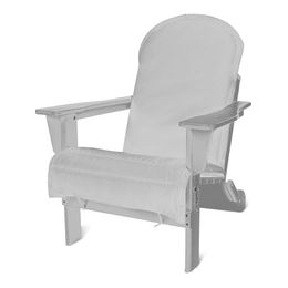 Aspero Gartenstuhl Adirondack mit Auflage in Wei&szlig; | Gr.: onesize